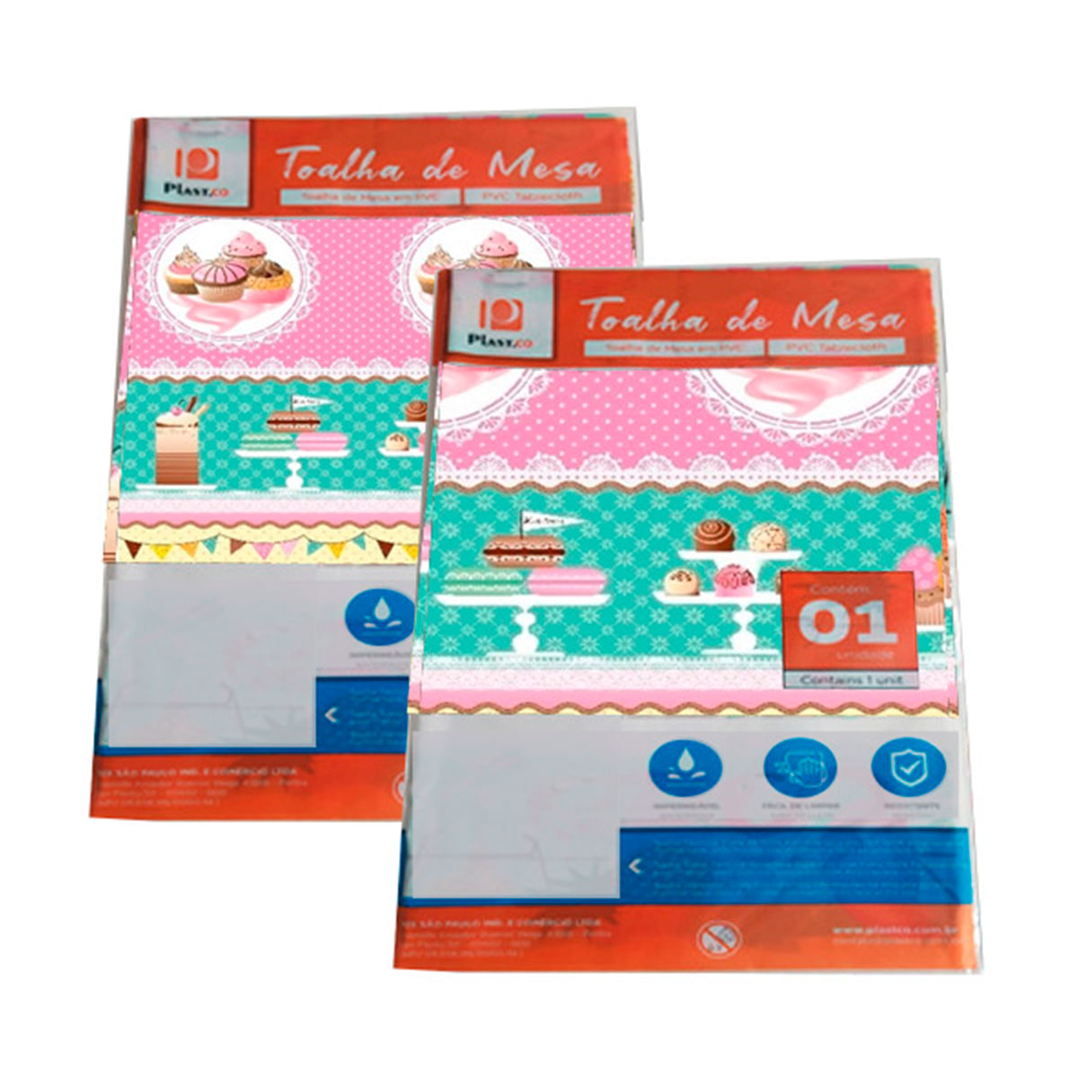 Toalha Mesa Elite Cupcake 1,38x3,00m Estampa Doce - Plast.co