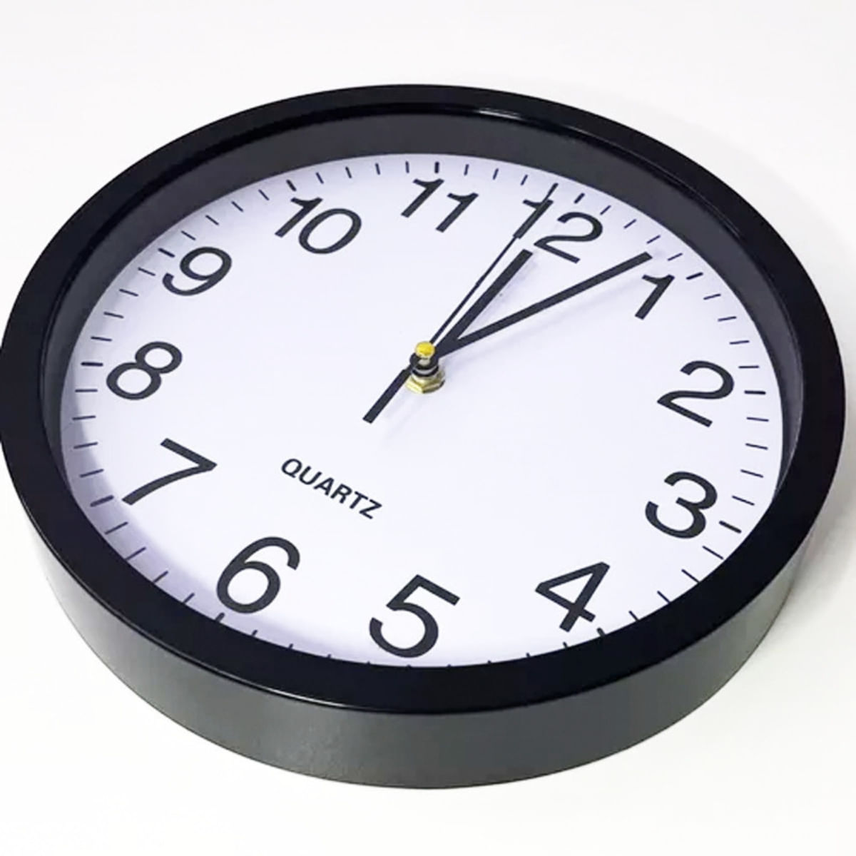 Relógio Parede Branco 25cm Estilo Clássico e Clean - Plast.co